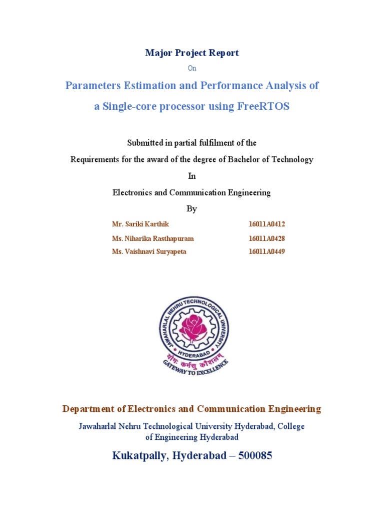 Single Core - Final Report | PDF | Scheduling (Computing) | Embedded System
