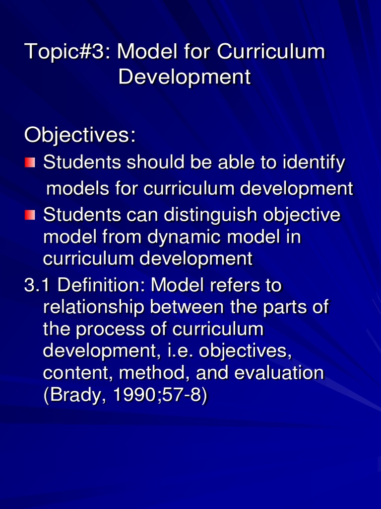 Curriculum Development Models Explained | PDF | Curriculum ...