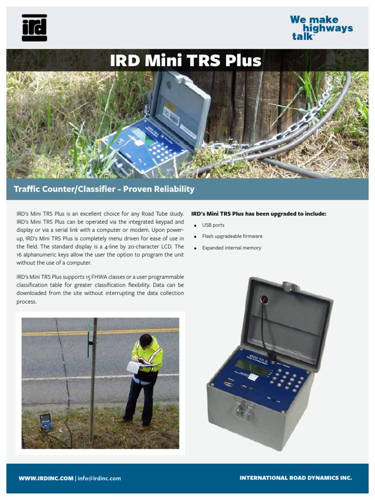 Mini TRS Plus: Reliable Traffic Counter | PDF | Computing | Computer ...