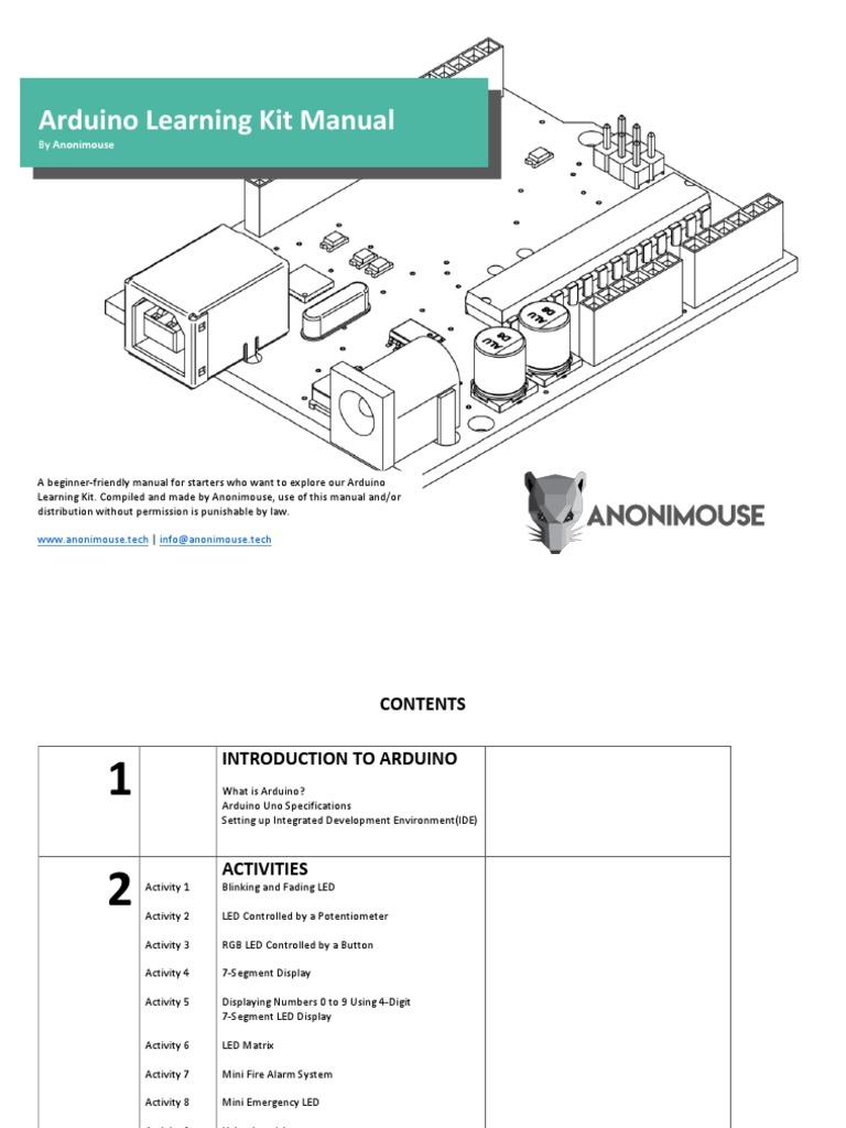 Arduino Learning Kit Manual | PDF | Arduino | Electric Motor