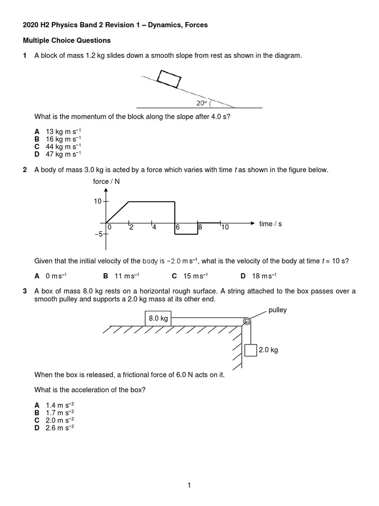 Physics Revision for A-Level Students | PDF | Collision | Force