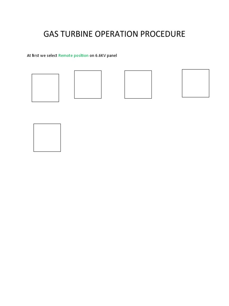 Gas Turbine Operation Procedure | PDF