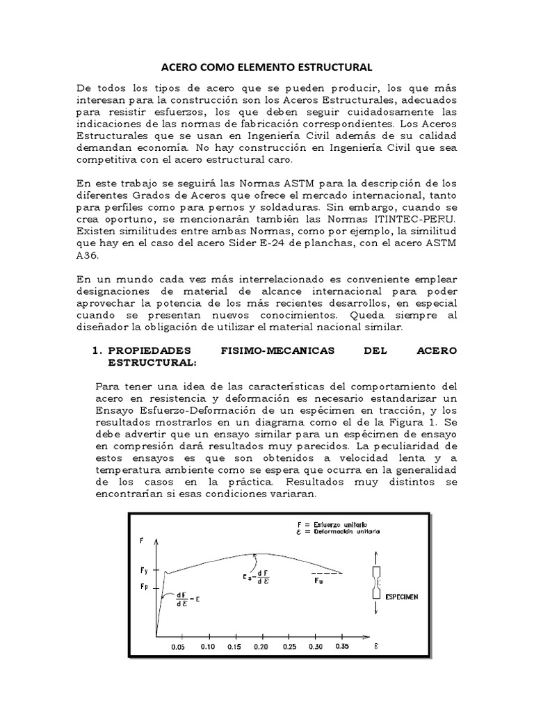 Acero Como Elemento Estructural | PDF | Tratamiento a base de calor | Acero