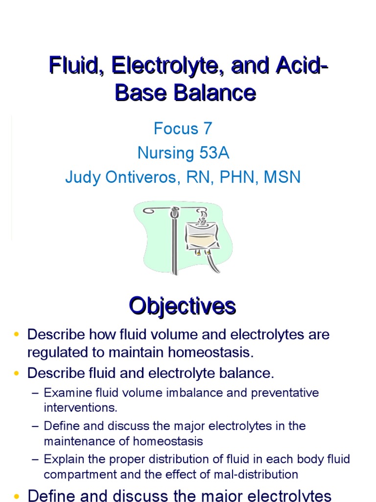 Fluid and Electrolyte Balance in Nursing | PDF | Dehydration | Diseases ...