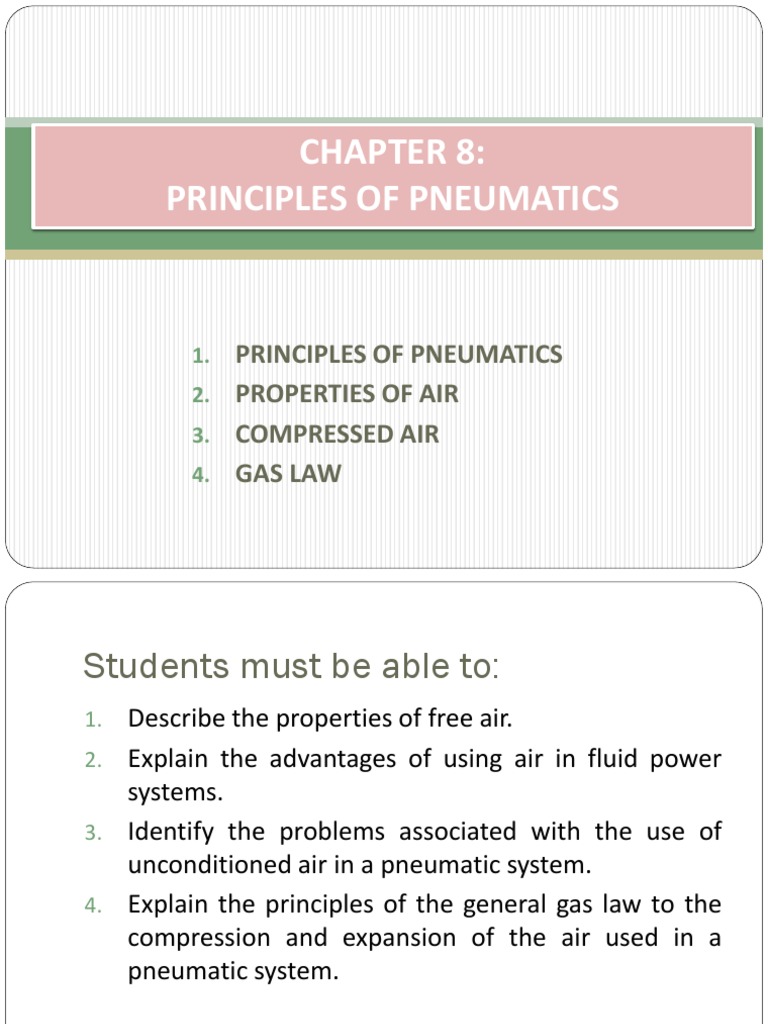 Chapter 8 Pneumatics | PDF