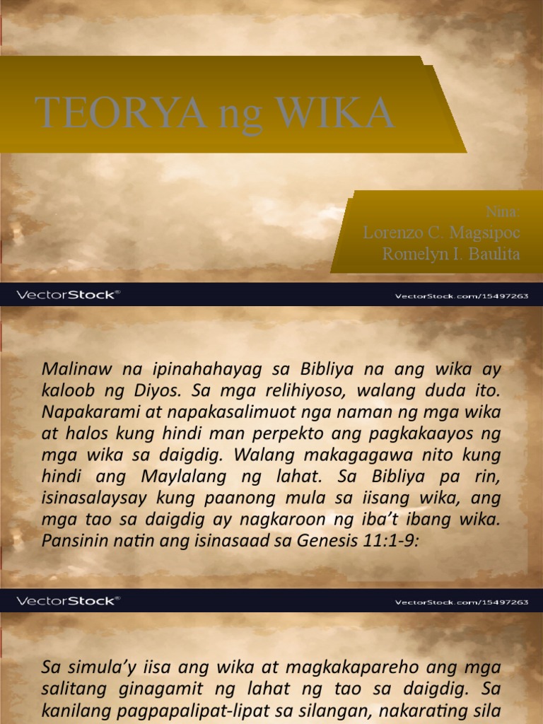 Teorya NG Wika | PDF