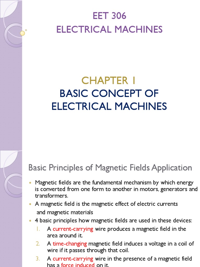 1 2 Chapter1 Basic Concept of EM w1 | PDF | Electromagnetic Induction ...