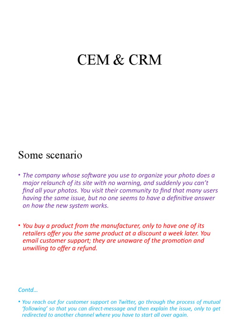 Cem & CRM | PDF | Business | Career & Growth