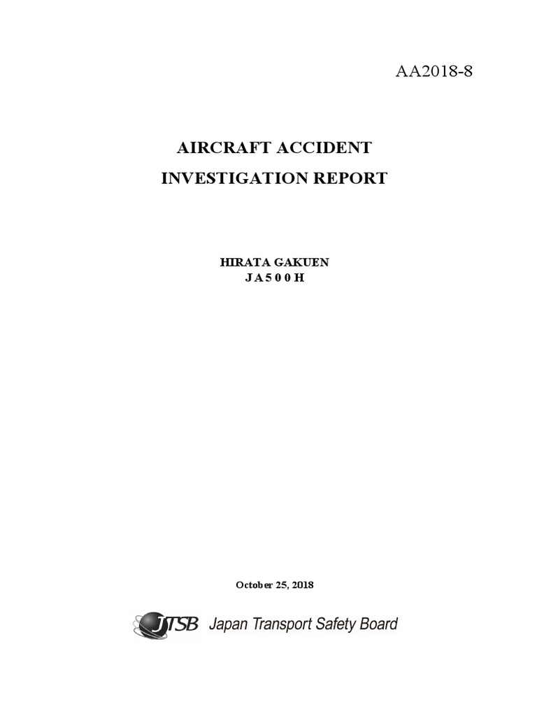 Aircraft Accident Investigation Report | PDF | Helicopter Rotor ...