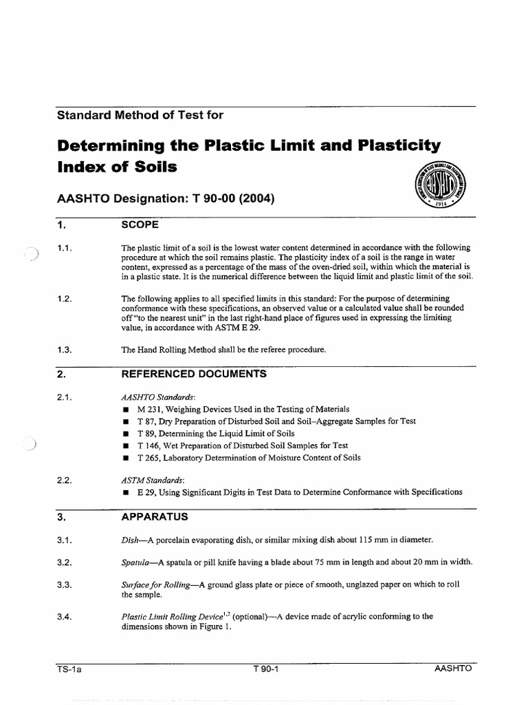 Aashto T90 | PDF | Materials | Civil Engineering