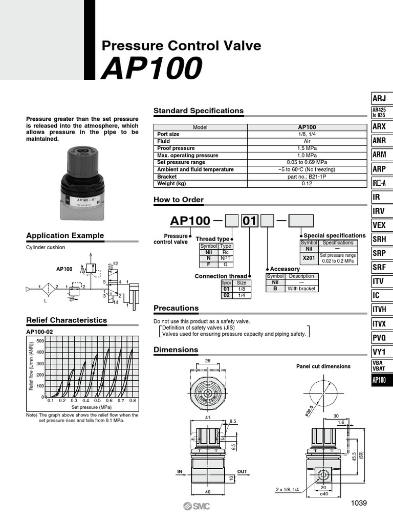 6 6 p1039 Ap100 - en PDF | PDF | Pressure | Valve