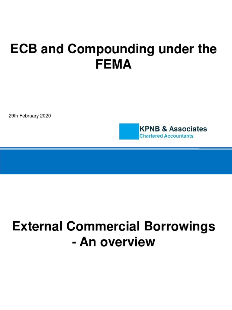 Fema - Ecb and Compounding - Final PDF | PDF | Loans | European Central ...