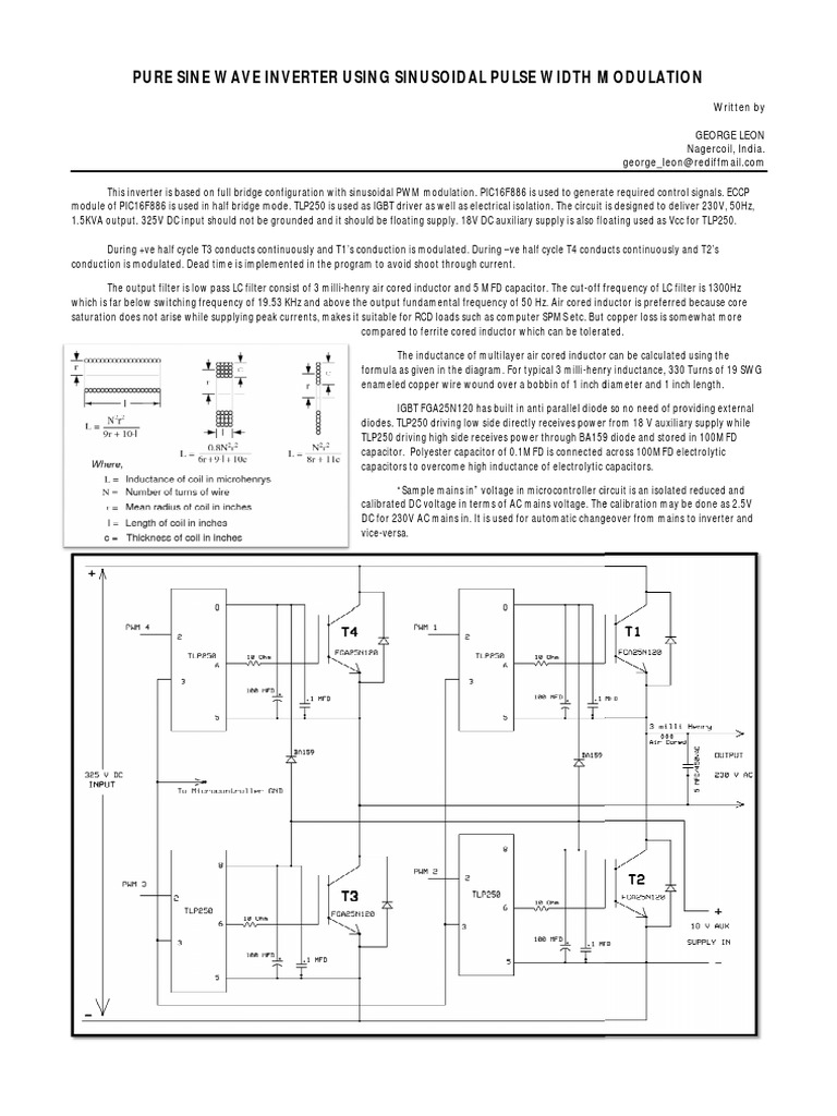 SPWM Circuit | Download Free PDF | Power Inverter | Electronic Circuits