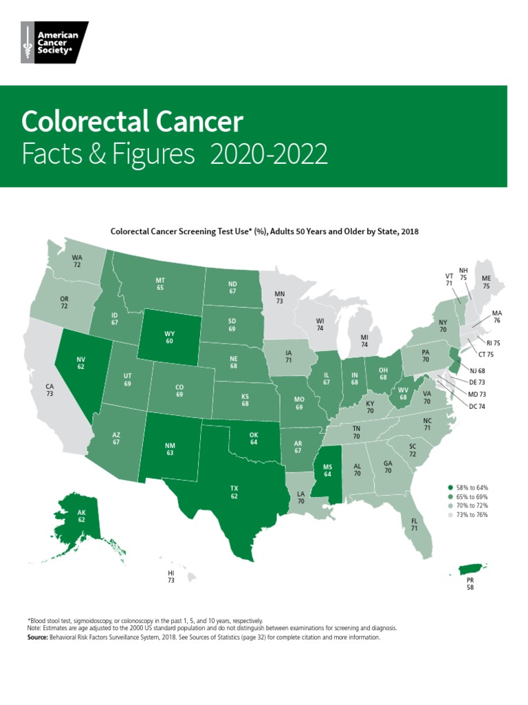 Colorectal Cancer Facts and Figures 2020 2022 PDF | PDF | Colorectal ...