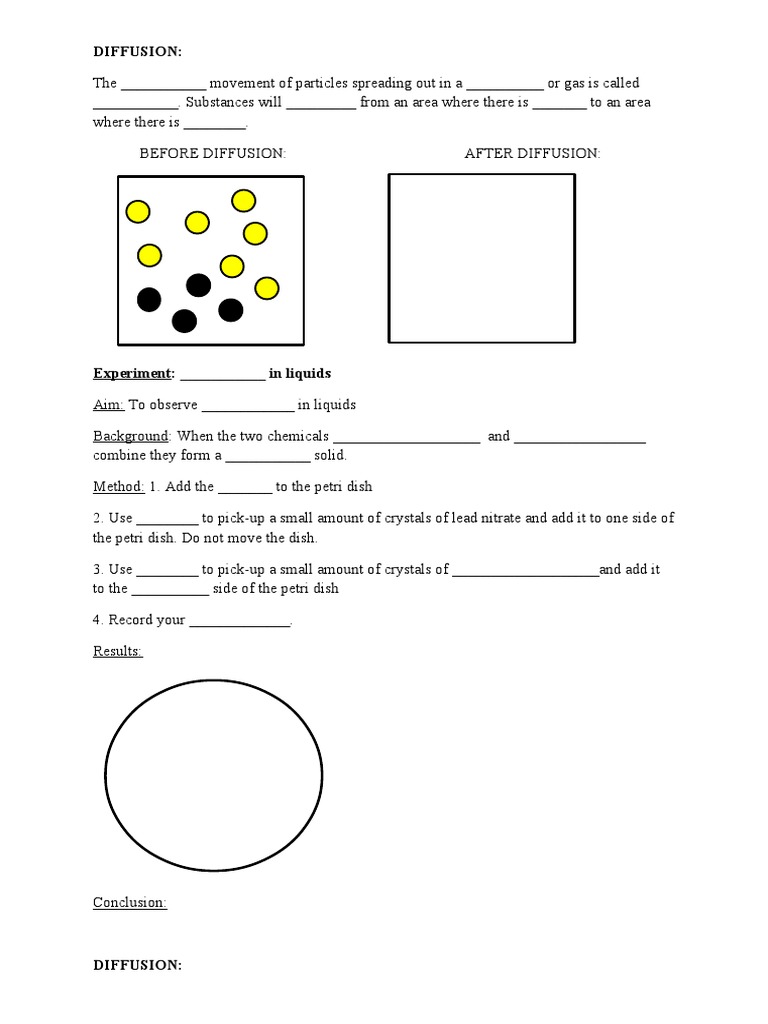 Diffusion in Liquids Experiment-2 | PDF | Home & Garden | Art