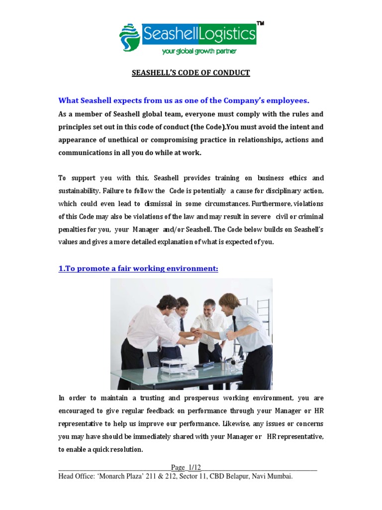 Code of Conduct - Organisation | PDF | Bribery | Corruption