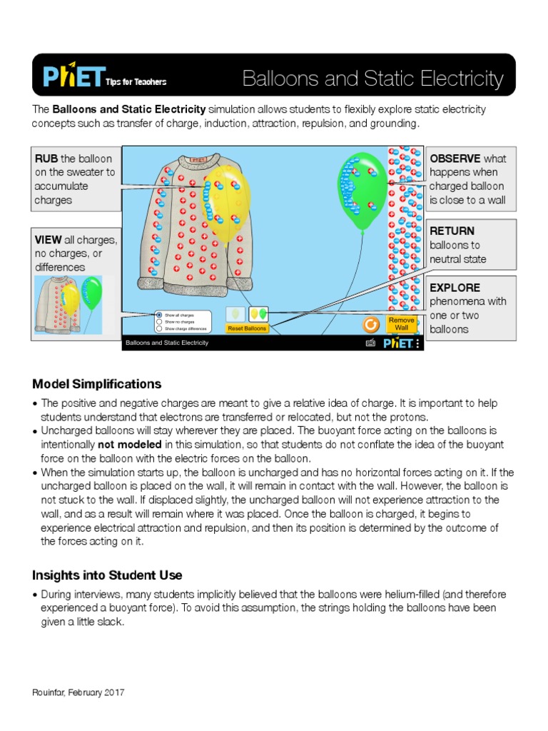 Exploring Balloons and Static Electricity | PDF | Electric Charge | Force