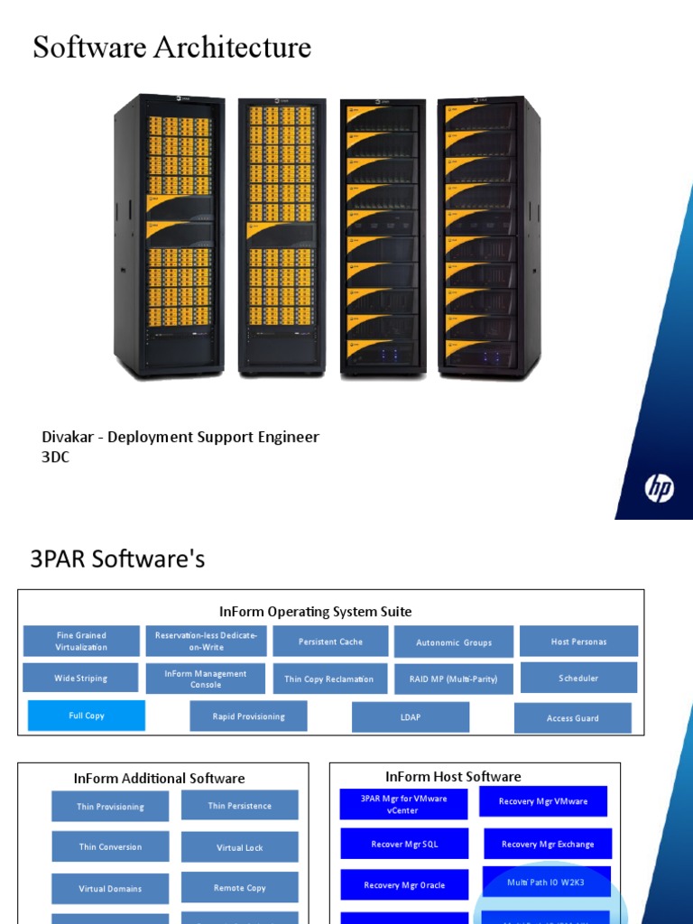 2 - Software Architecture 3par | PDF | Computer Data Storage | Backup