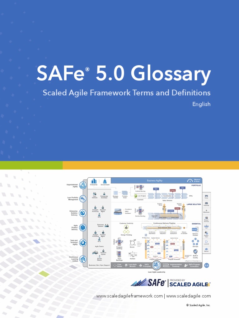Safe 5.0 Glossary: Scaled Agile Framework Terms and Definitions | PDF ...