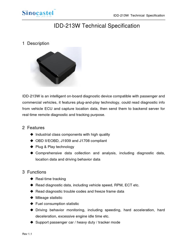 IDD-213W Technical Specification - v1.2 | PDF | General Packet Radio Service | Electrical ...