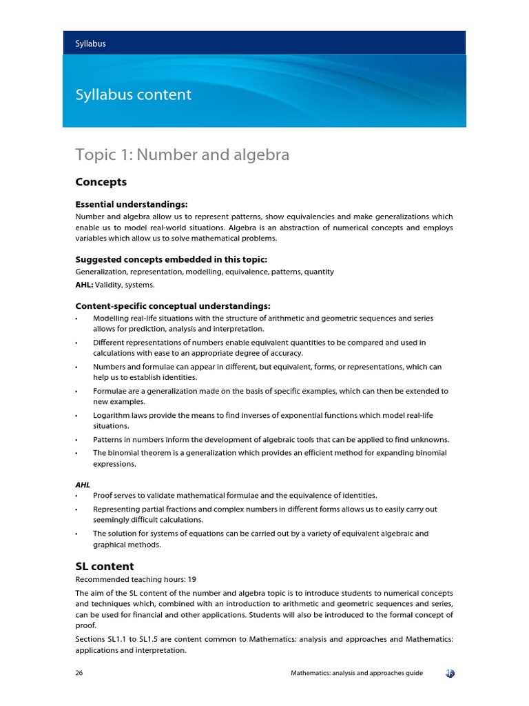 Official - Math AA - Guide | PDF | Complex Number | Function (Mathematics)