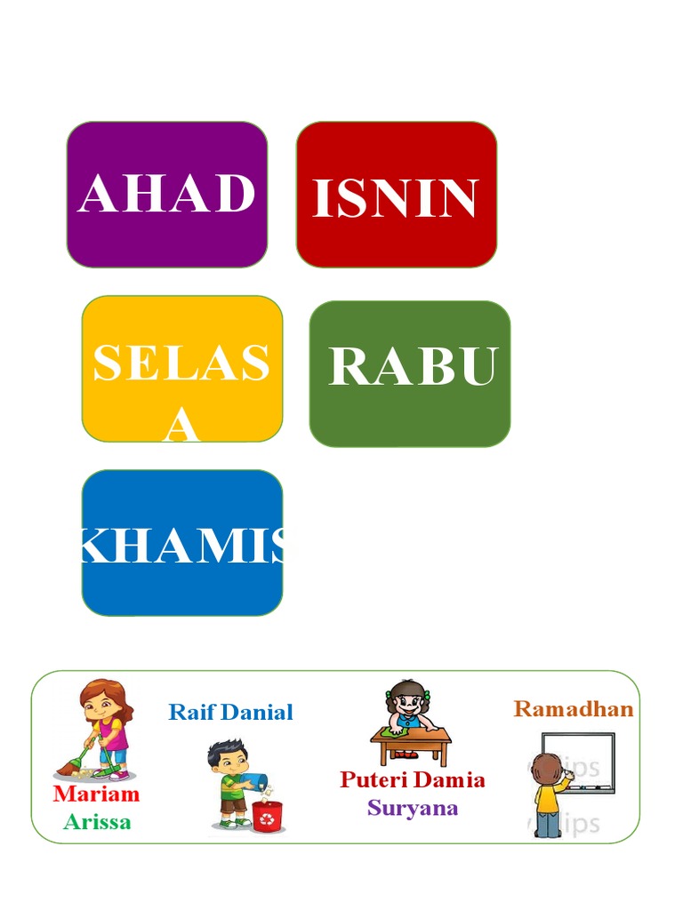 Ahad Isnin Rabu: Selas A Khamis | PDF