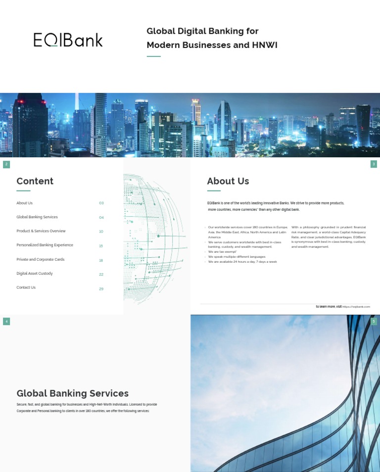 Global Digital Banking For Modern Businesses and HNWI | PDF | Wire ...