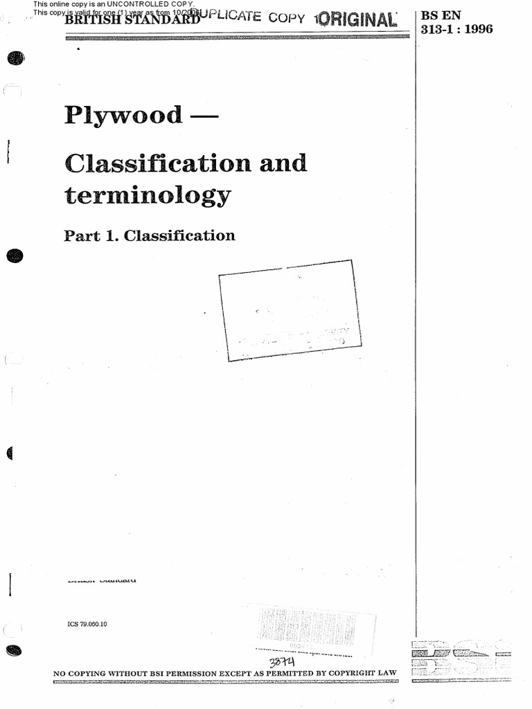 BS EN 313 Part 1 PDF | PDF