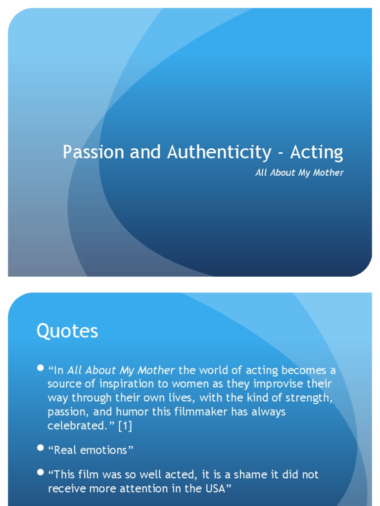 All About My Mother: Spanish Cinema Insights | PDF