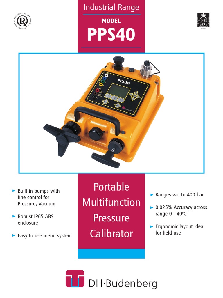 Portable Multifunction Pressure Calibrator: Model | PDF | Manufactured ...