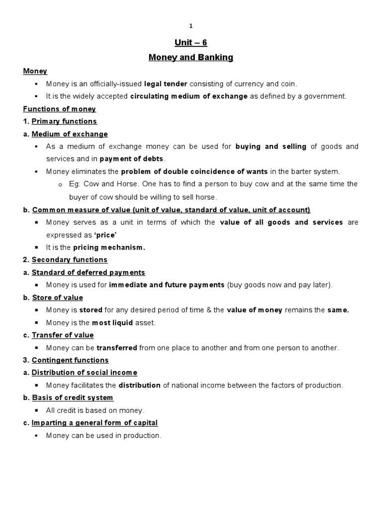 Economics Unit 6 - 1457605509458 | PDF | Reserve Bank Of India | Medium ...