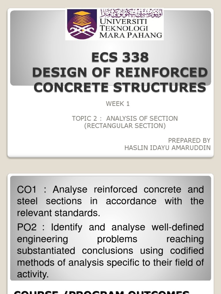 Analysis of Rectangular RC Sections | PDF | Beam (Structure) | Strength ...