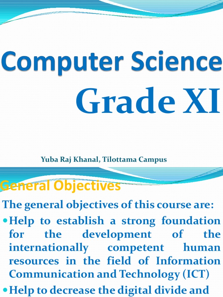 Grade XI: Yuba Raj Khanal, Tilottama Campus | PDF | Information ...