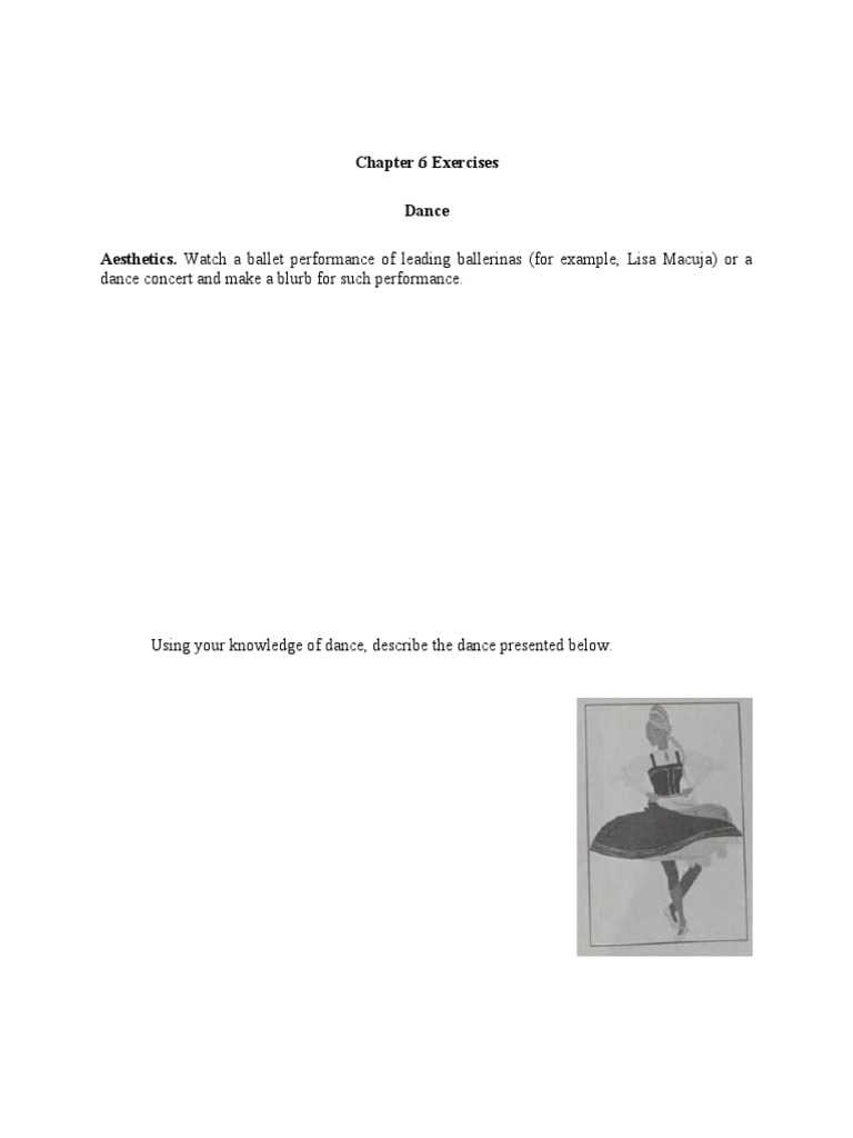 Chapter 6 Exercises | Download Free PDF | Dances | Ballroom Dance