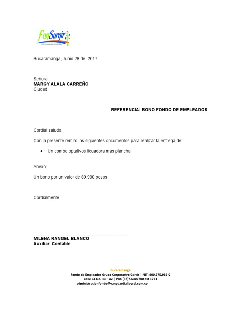 Carta Remision | PDF