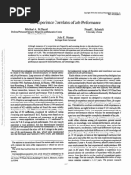 Campbell 1990 Modeling Job Performance PDF | PDF | Degrees Of Freedom ...