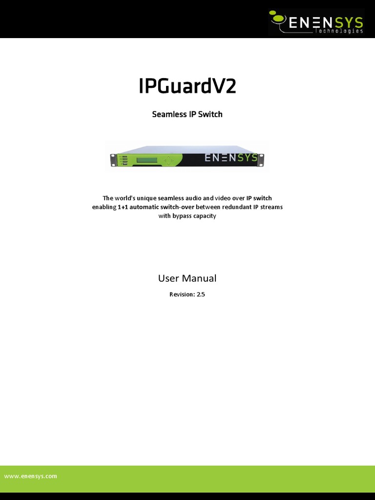 Manual IP Seamless Switch IP Guard v2 | PDF | Ip Address | Computer Network