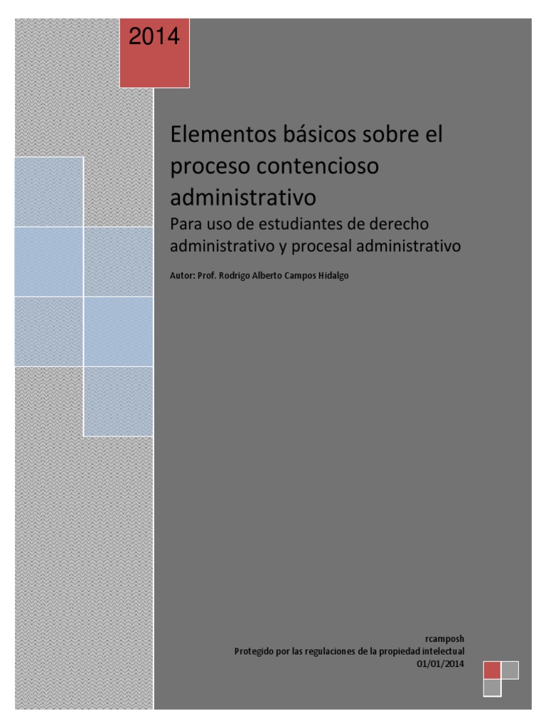 Proceso Contencioso Administrativo Esencial | PDF | Mandato | Sentencia ...