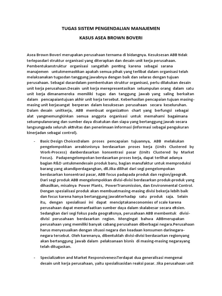 Kasus Asea Brown Boveri (Subhan Azhari) | PDF