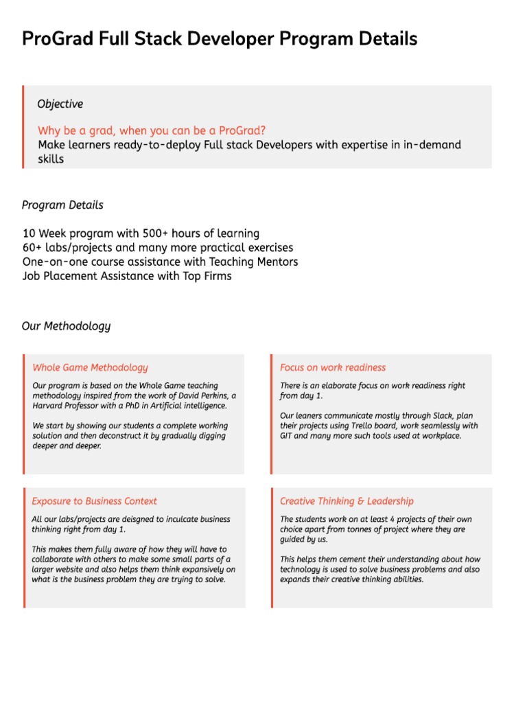 ProGrad FSD Curriculum PDF | PDF | Cascading Style Sheets | Java Script
