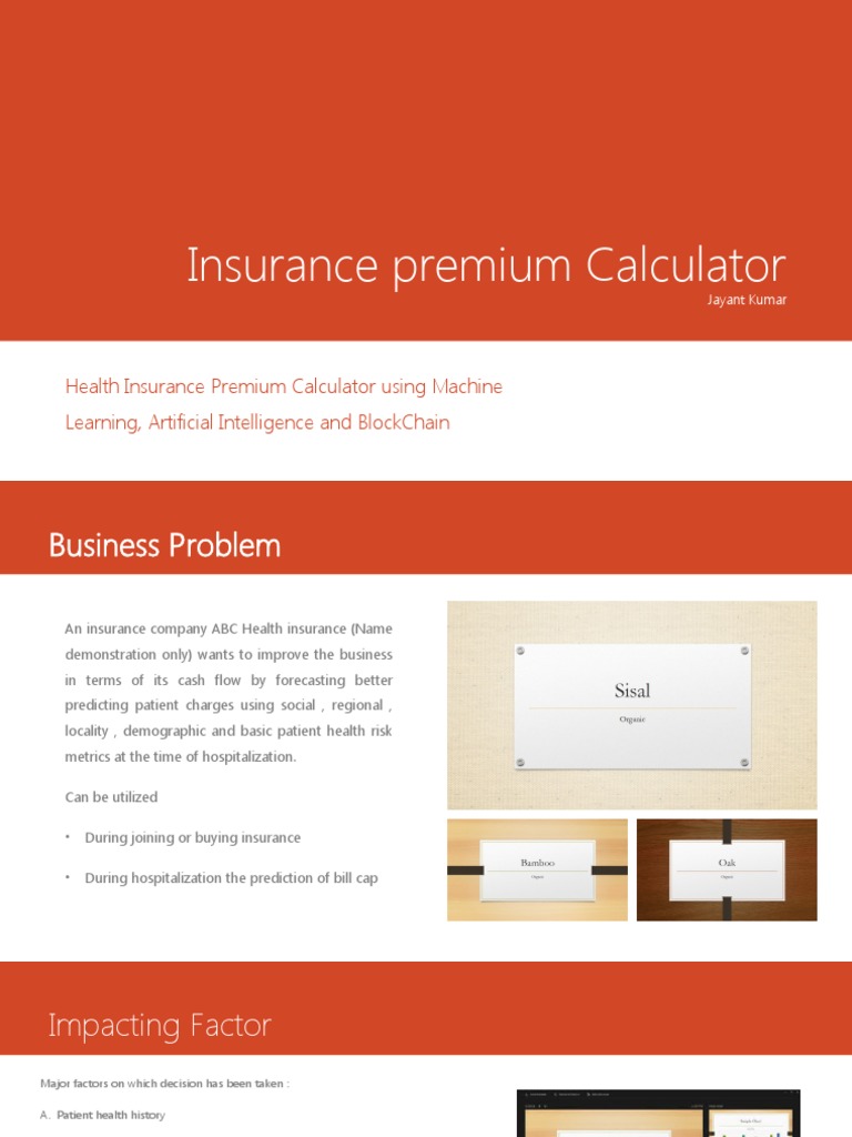 Insurance Premium Calculator | PDF | Artificial Intelligence ...