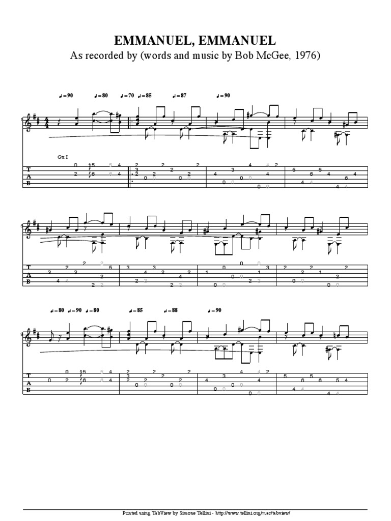 Gospel - Emmanuel Emmanuel | PDF