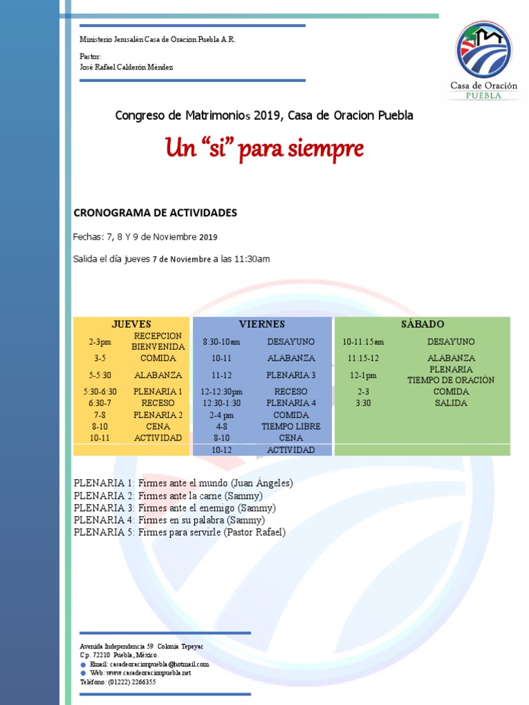 Congreso Matrimonial: Firmeza y Fe | PDF | Cristo (título) | Amor
