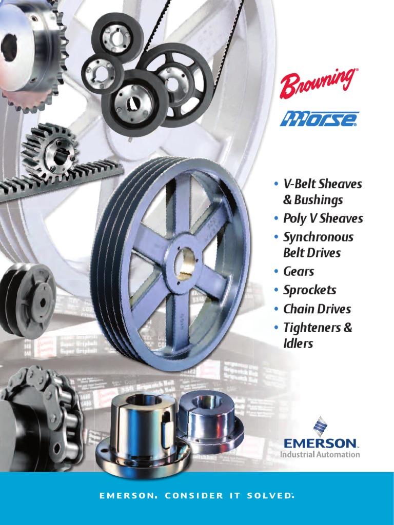 2AK44-3/4 Browning Equivalent Fixed Bore V-Belt Pulleys 2 Belt Groove 4 ...