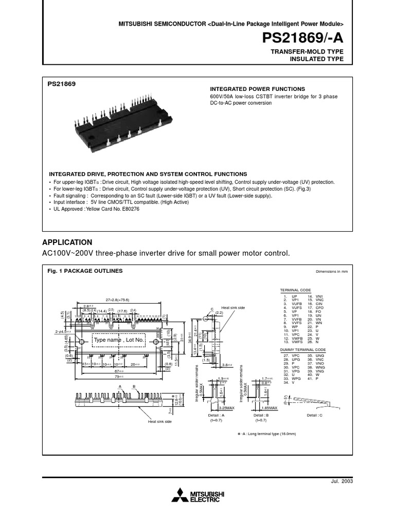 Mitsubishi Semiconductor Mitsubishi Semiconductor | PDF | Electrical ...