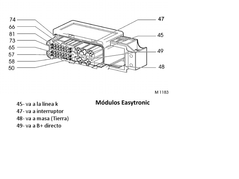 Módulos Easytronic: Conexiones y Diagramas | PDF | Métodos y materiales ...