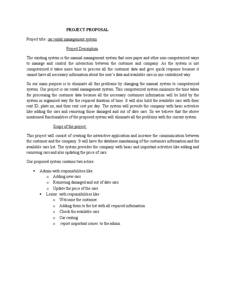 Project Proposal | PDF | System | Databases Project Proposal | PDF | System | Databases