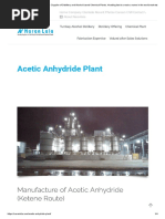 The Cativa'' Process For The Manufacture Plant of Acetic Acid | PDF