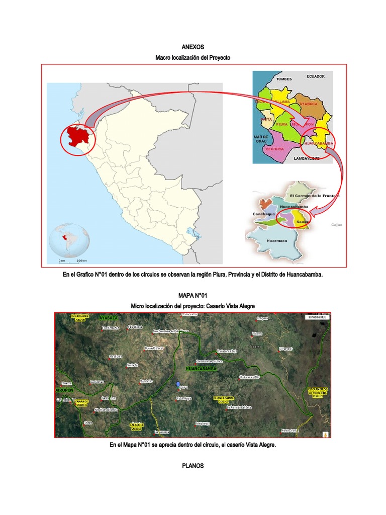 Mapa y Planos de Huancabamba | PDF | Naturaleza