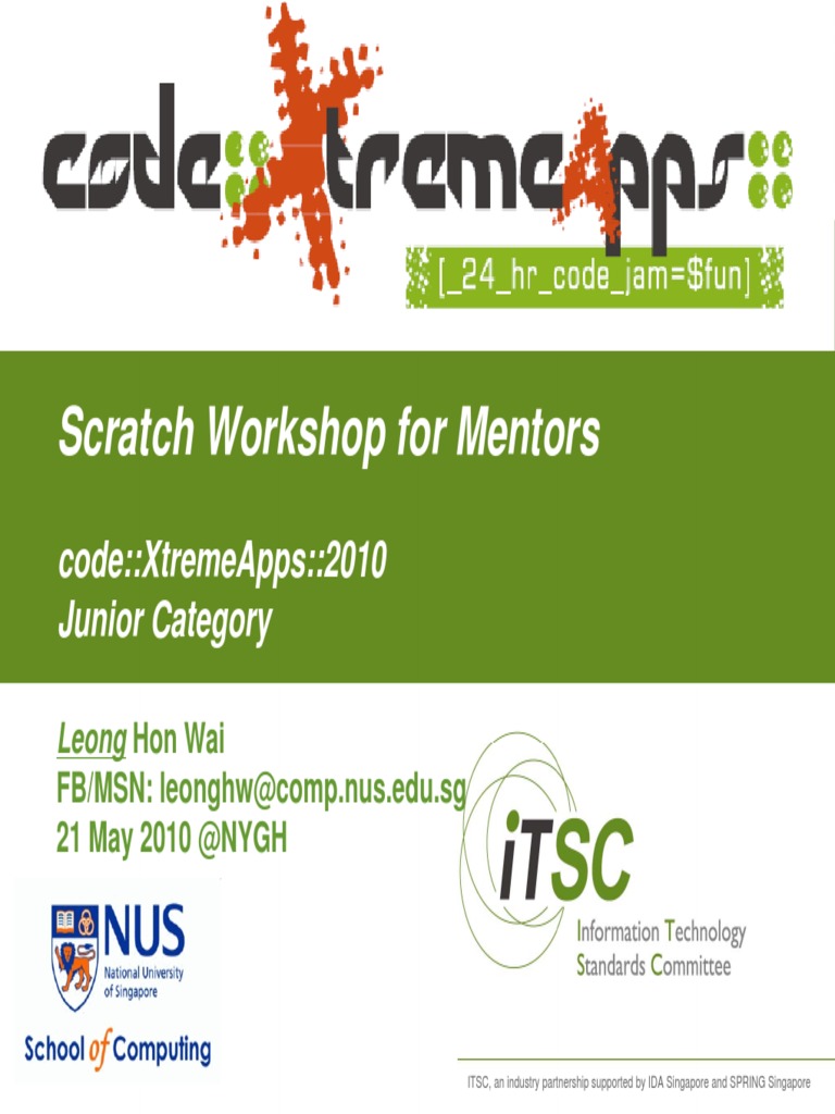 Scratch Workshop For Mentors v1 PDF | PDF | Scratch (Programming ...